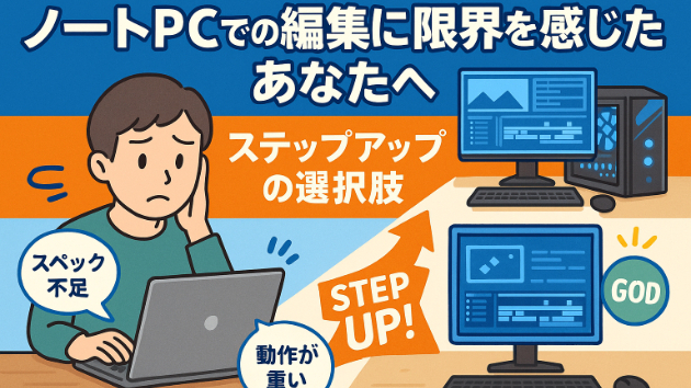 ノートPCでの編集に限界を感じたあなたへ：ステップアップの選択肢｜PCラボCOZY PC作成代行｜coconalaブログ